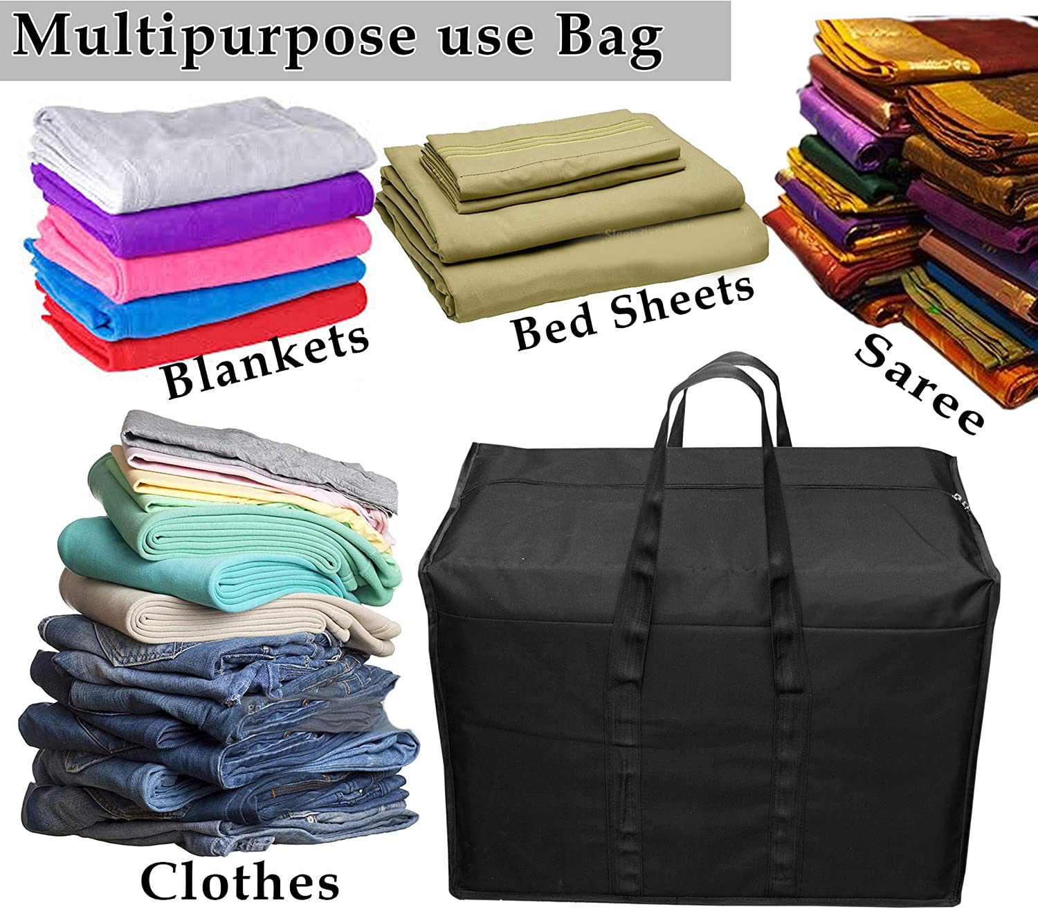 2 Pack Big File Storage Bag-Middle Chain - Tulman